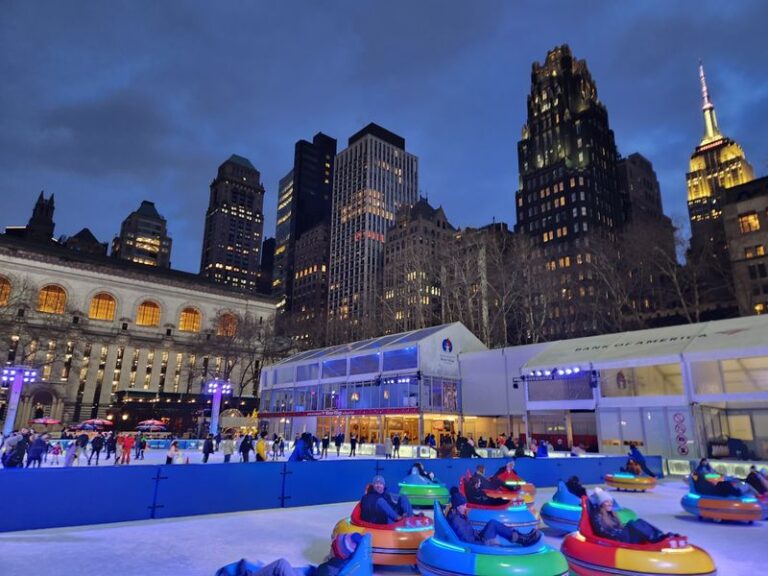 Enjoy A One-Of-A-Kind Ice Bumper Car Ride At This New York Rink